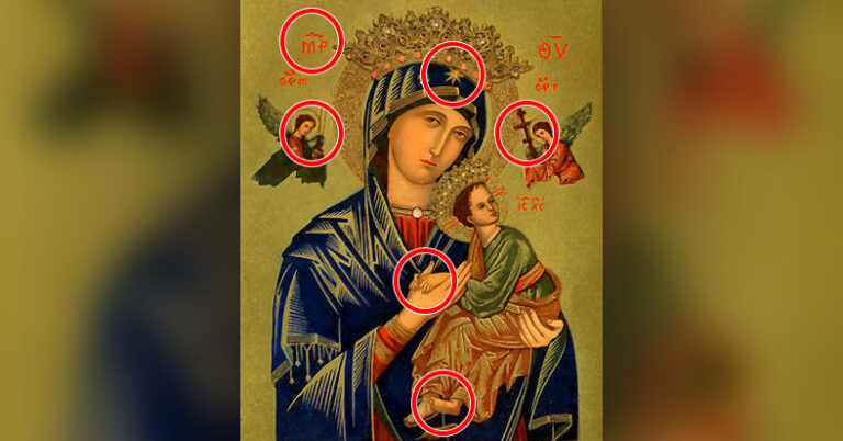 Understanding the Symbols in the Icon of Our Lady of Perpetual Help ...